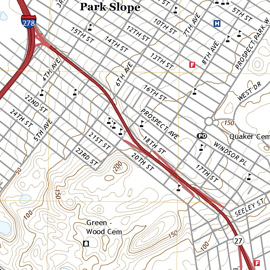 Brooklyn, NY (2019, 24000-Scale) Map by United States Geological Survey ...
