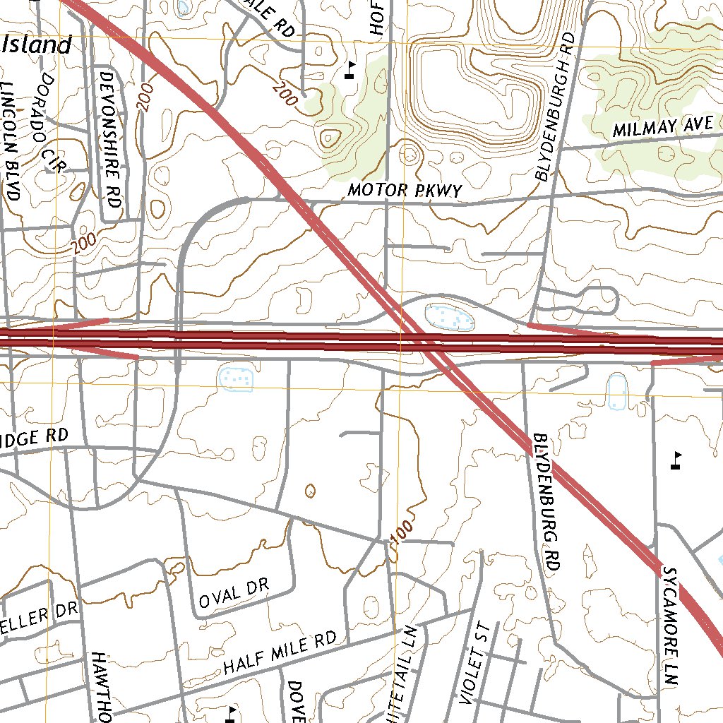 Central Islip, NY (2019, 24000-Scale) Map by United States Geological ...