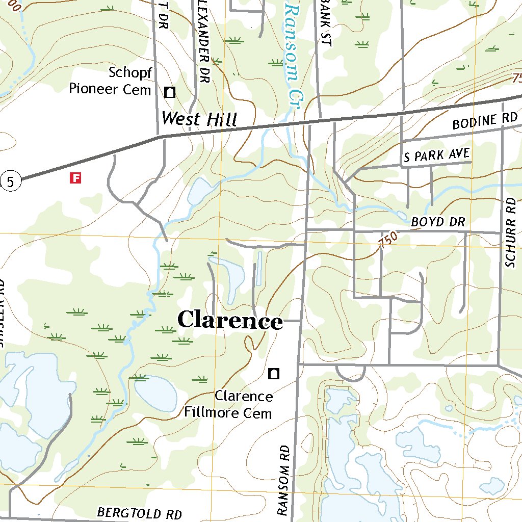 Clarence, NY (2019, 24000-Scale) Map by United States Geological Survey ...