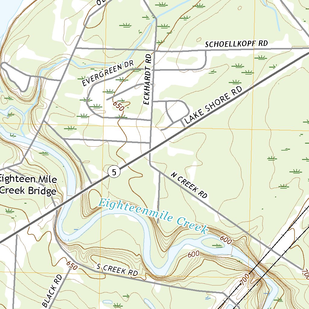 Eden, NY (2019, 24000-Scale) Map by United States Geological Survey ...