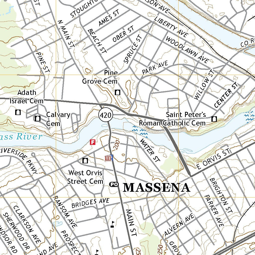 Massena, NY (2019, 24000-Scale) Map by United States Geological Survey ...