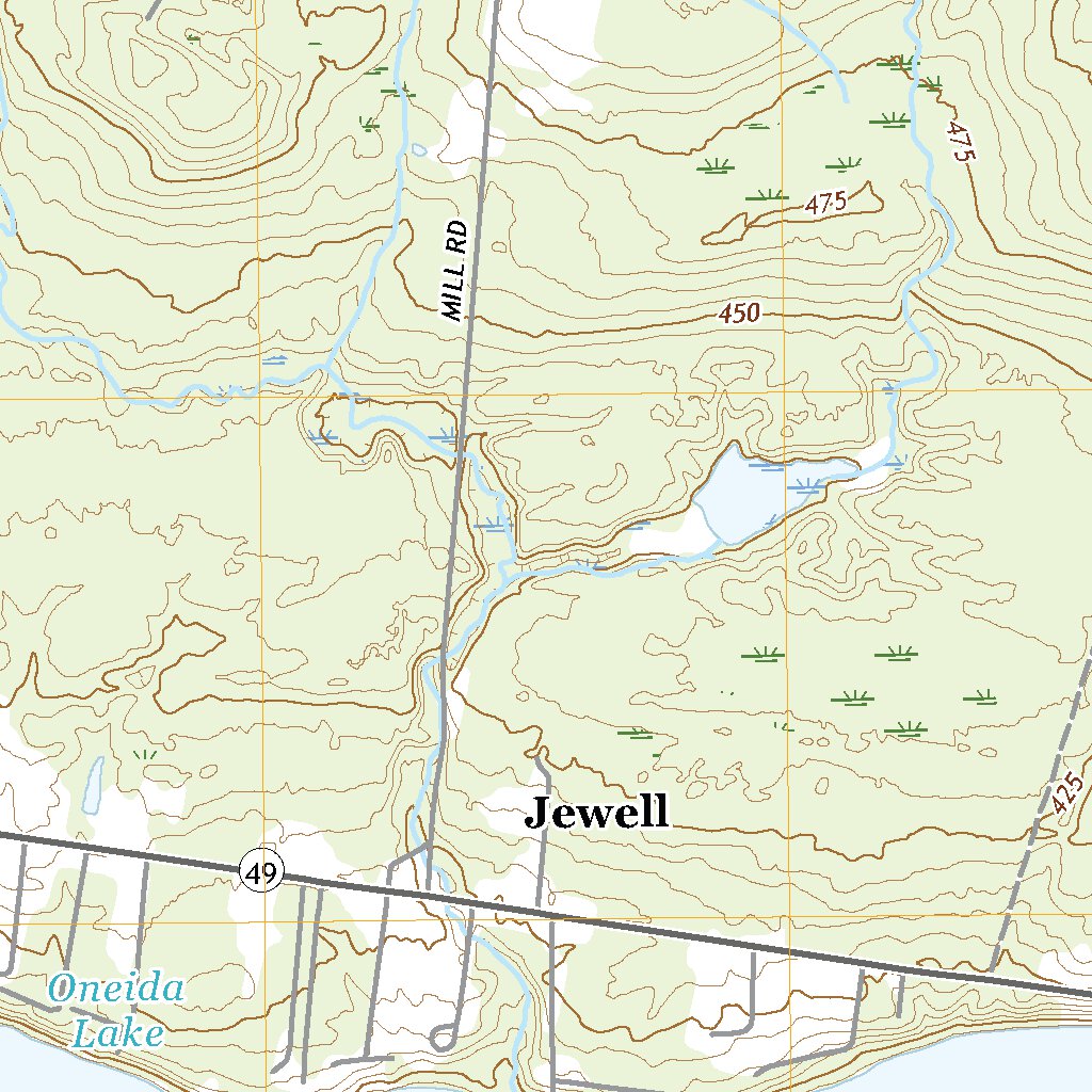 Jewell, NY (2019, 24000-Scale) Map by United States Geological Survey ...