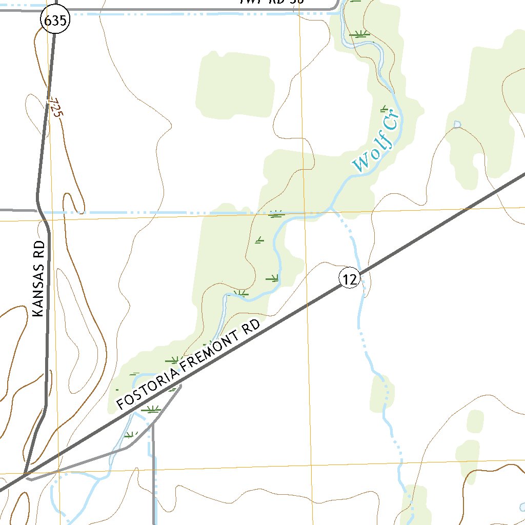 Bascom, OH (2019, 24000-Scale) Map by United States Geological Survey ...