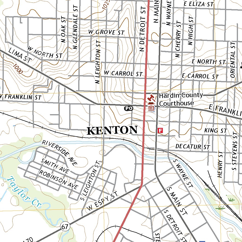 Kenton, OH (2019, 24000-Scale) Map by United States Geological Survey ...