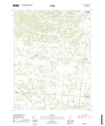 Homer, OH (2019, 24000-Scale) Map by United States Geological Survey ...