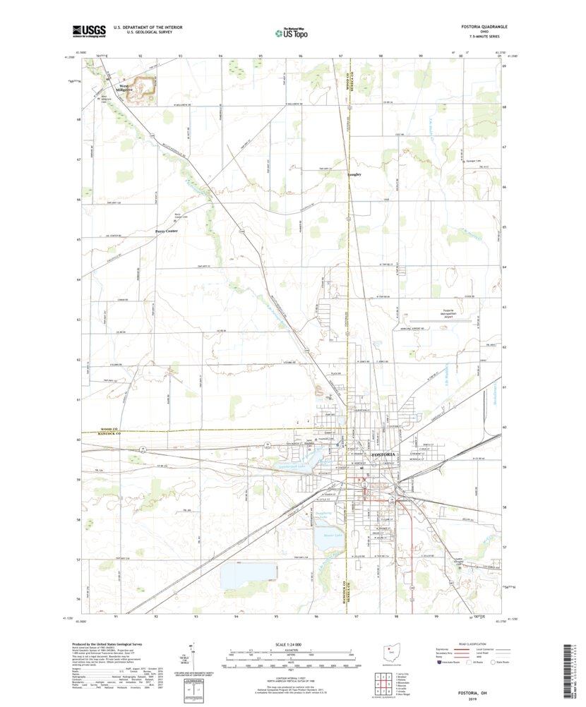 Fostoria, OH (2019, 24000-Scale) Map by United States Geological Survey ...