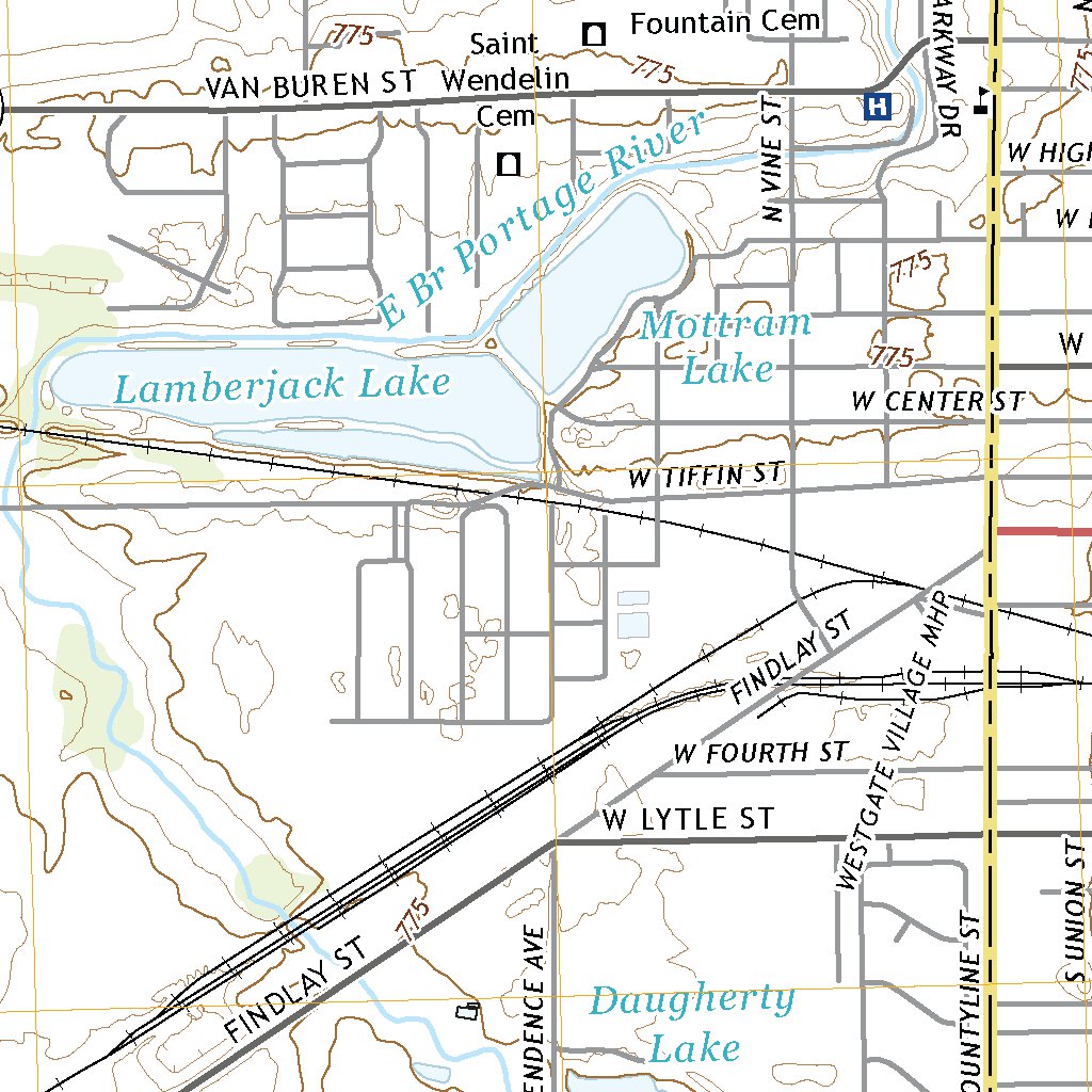 Fostoria, OH (2019, 24000-Scale) Map by United States Geological Survey ...