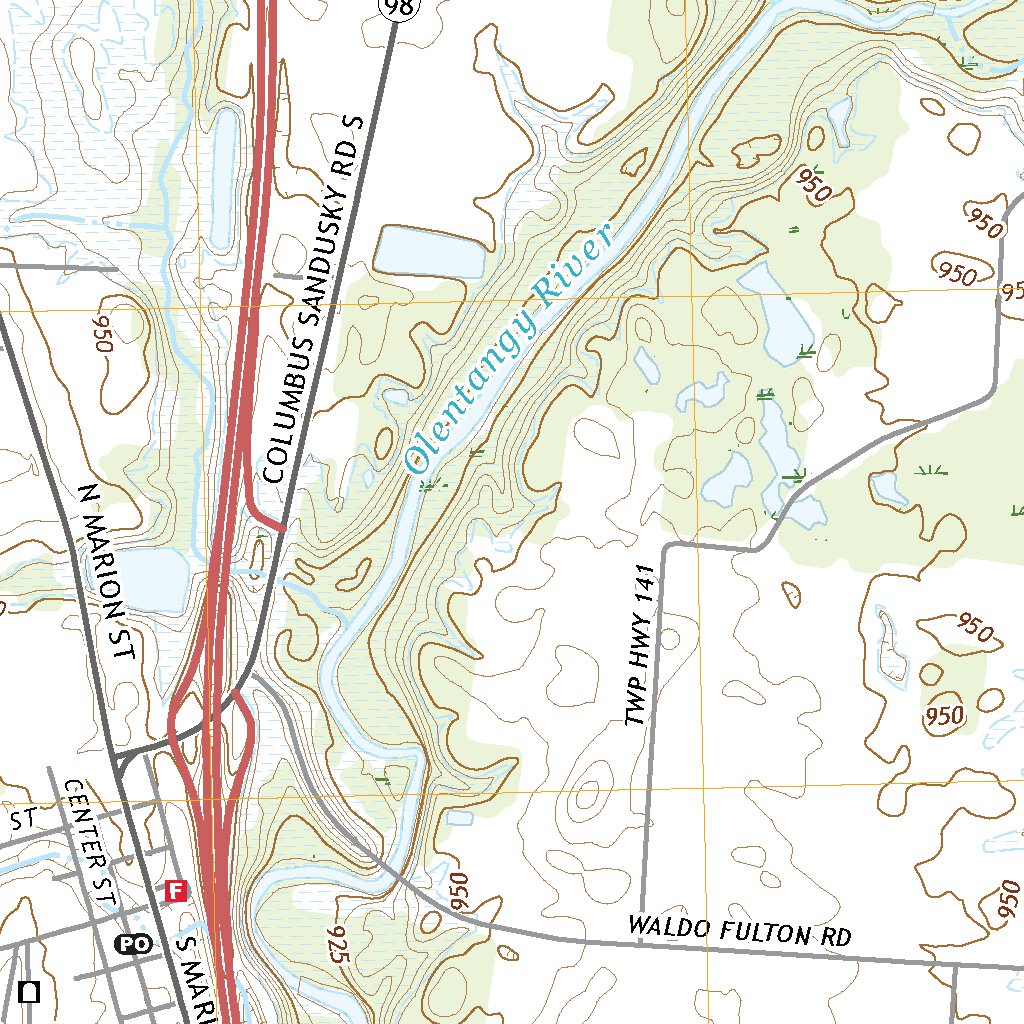 Waldo, OH (2019, 24000-Scale) Map by United States Geological Survey ...
