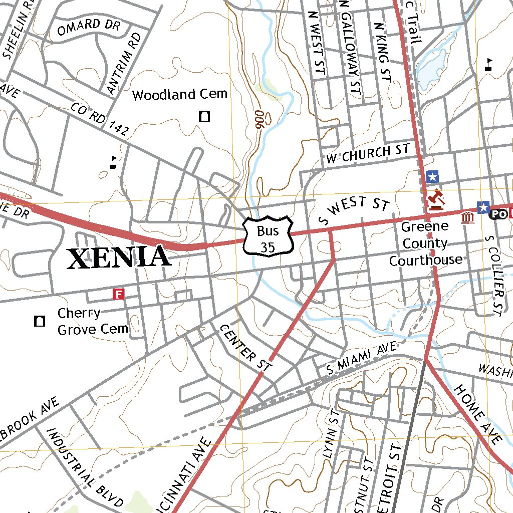Xenia, OH (2019, 24000-Scale) Map by United States Geological Survey ...