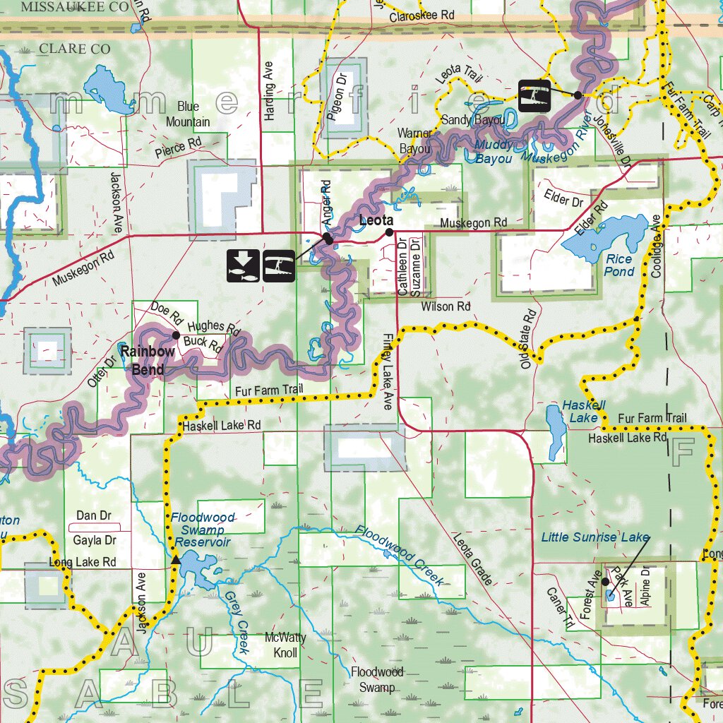 Southern MI All-Outdoors Atlas & Field Guide pg. 070-071 Map by ...