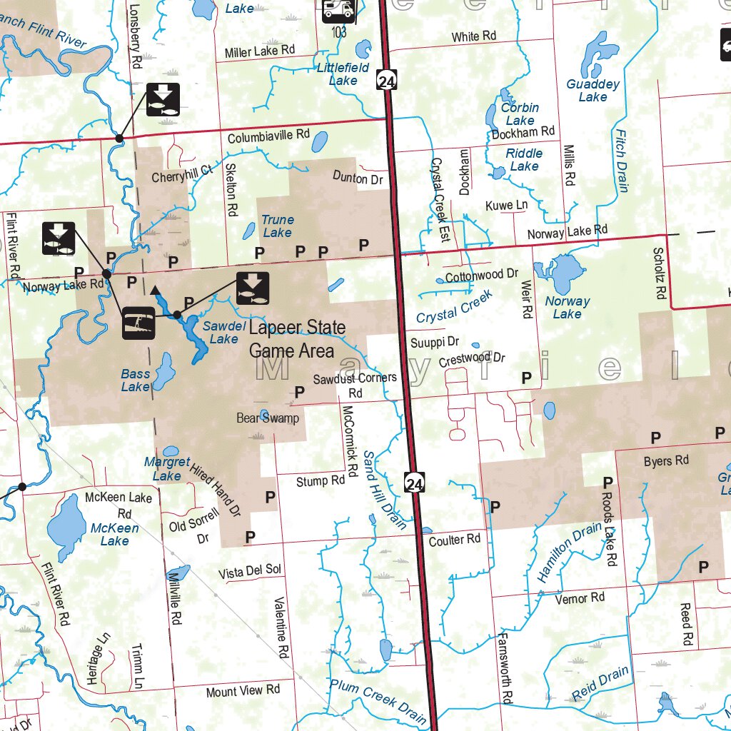 Southern MI All-Outdoors Atlas & Field Guide pg. 118-119 Map by ...