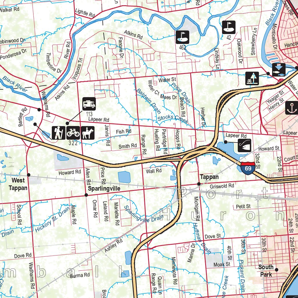 Southern MI All-Outdoors Atlas & Field Guide pg. 120-121 Map by ...