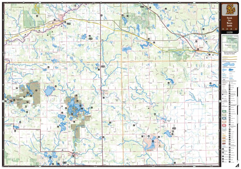 Southern MI All-Outdoors Atlas & Field Guide pg. 084-085 Map by ...