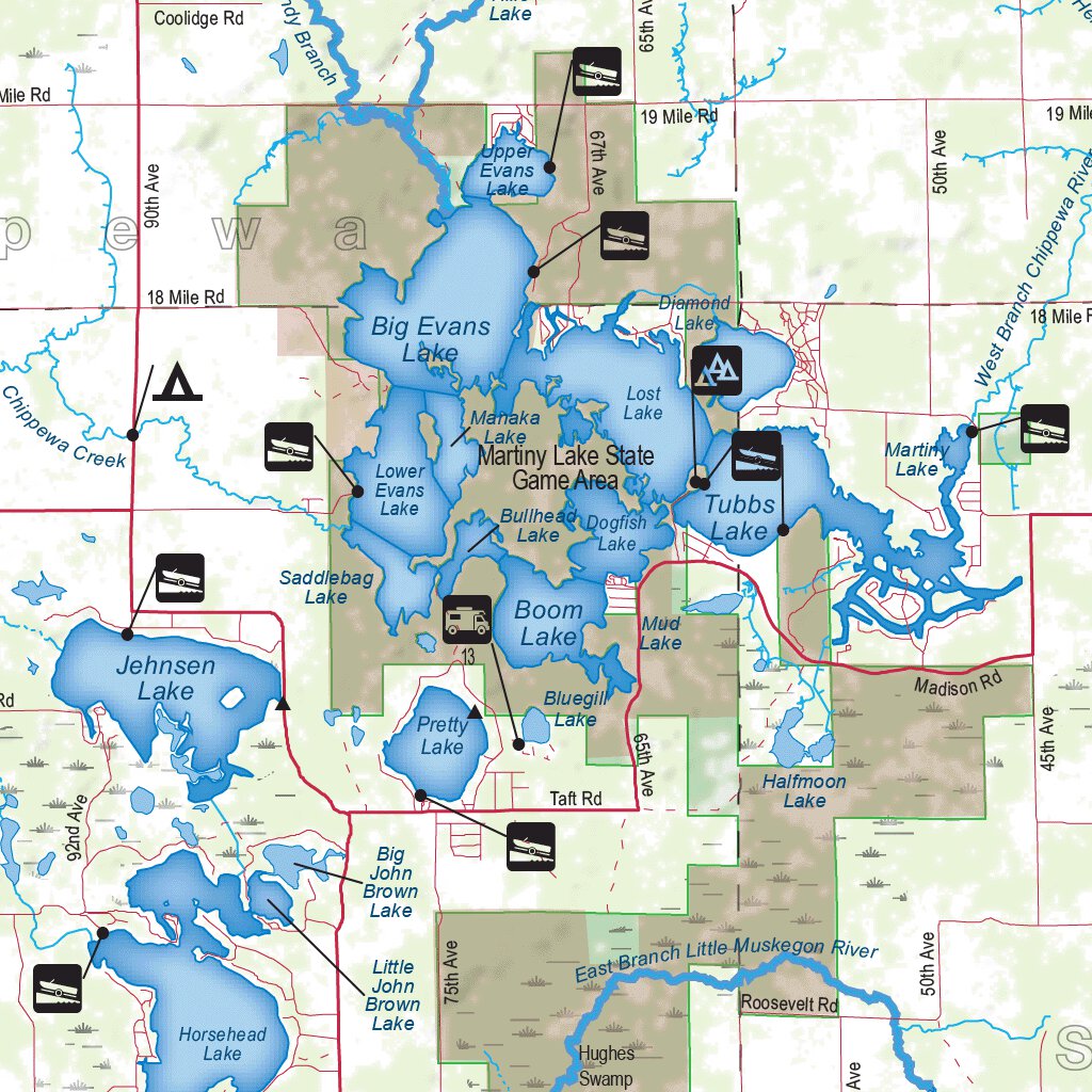Southern MI All-Outdoors Atlas & Field Guide pg. 084-085 Map by ...