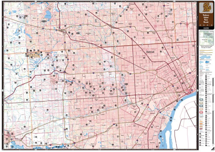Southern MI All-Outdoors Atlas & Field Guide pg. 146-147 Map by ...