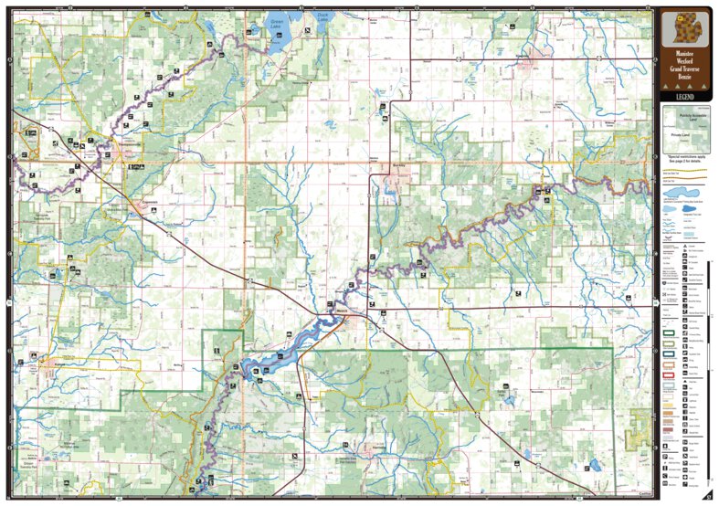 Southern MI All-Outdoors Atlas & Field Guide pg. 056-057 Map by ...