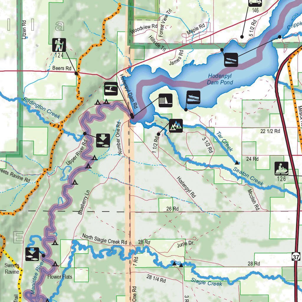 Southern MI All-Outdoors Atlas & Field Guide pg. 056-057 Map by ...