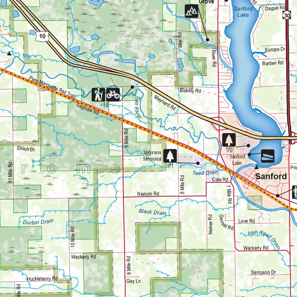Southern MI All-Outdoors Atlas & Field Guide pg. 086-087 Map by ...