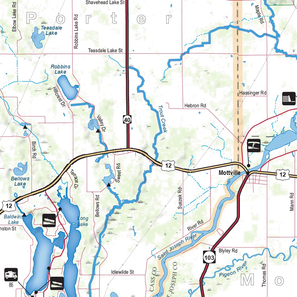 Southern MI All-Outdoors Atlas & Field Guide pg. 164-165 Map by ...