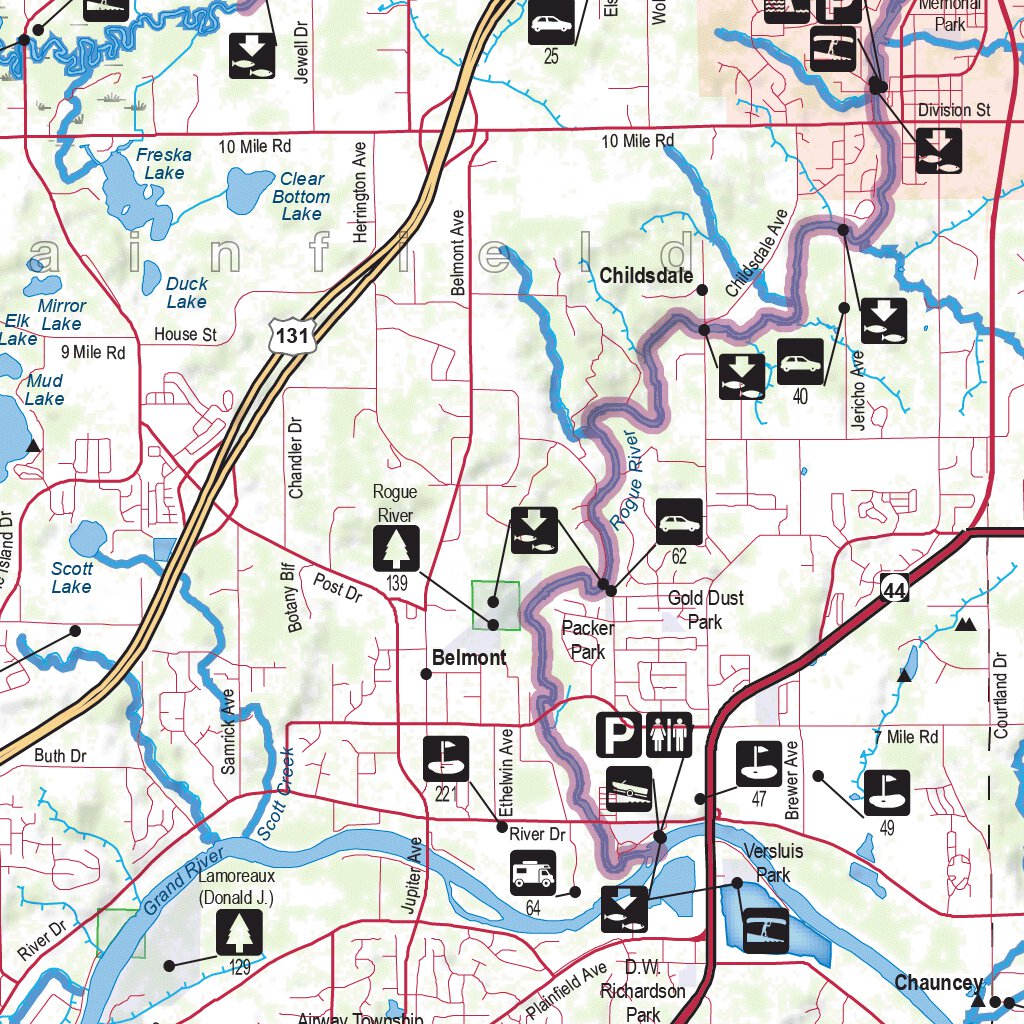 Southern MI All-Outdoors Atlas & Field Guide pg. 110-111 Map by ...