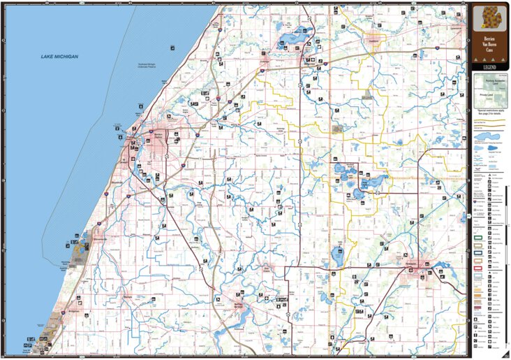 Southern MI All-Outdoors Atlas & Field Guide pg. 150-151 Map by ...