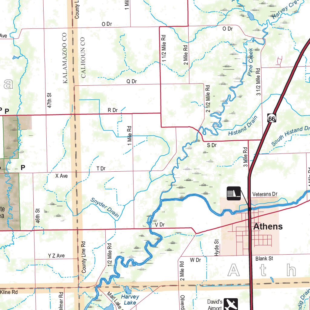 Southern MI All-Outdoors Atlas & Field Guide pg. 154-155 Map by ...