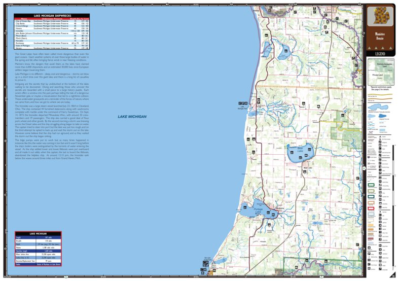 Southern MI All-Outdoors Atlas & Field Guide pg. 054-055 Map by ...