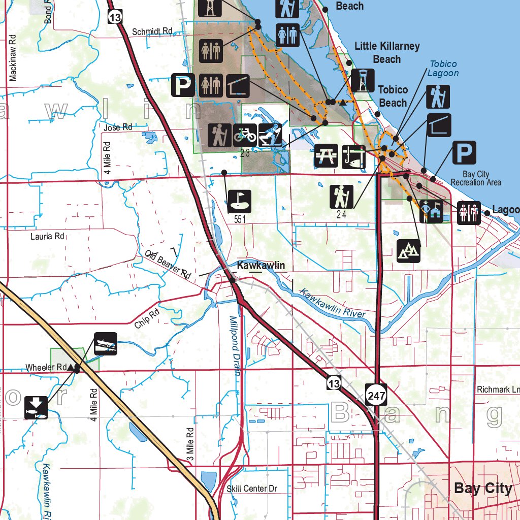 Southern MI All-Outdoors Atlas & Field Guide pg. 088-089 Map by ...