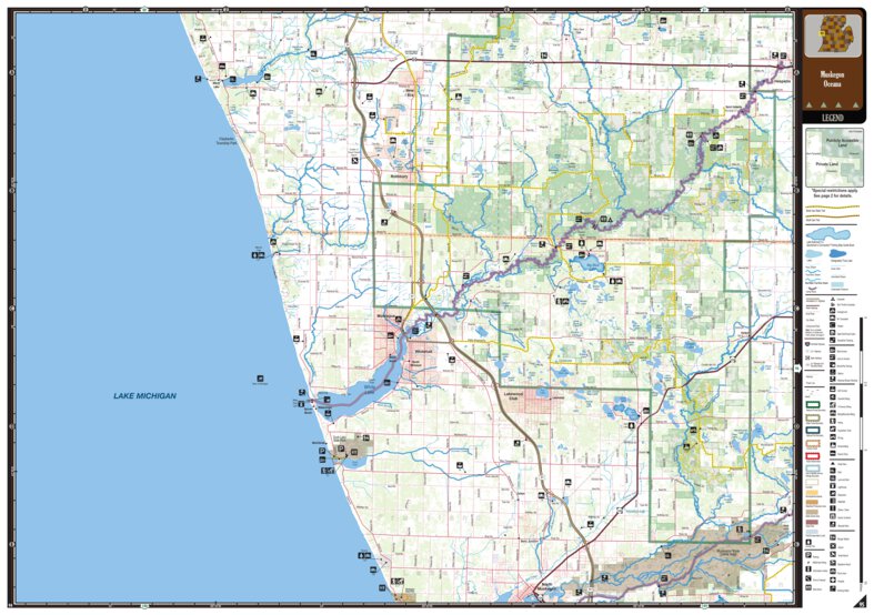 Southern MI All-Outdoors Atlas & Field Guide pg. 094-095 Map by ...