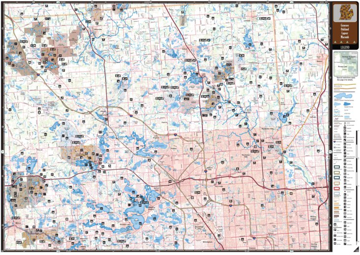Southern MI All-Outdoors Atlas & Field Guide pg. 132-133 Map by ...