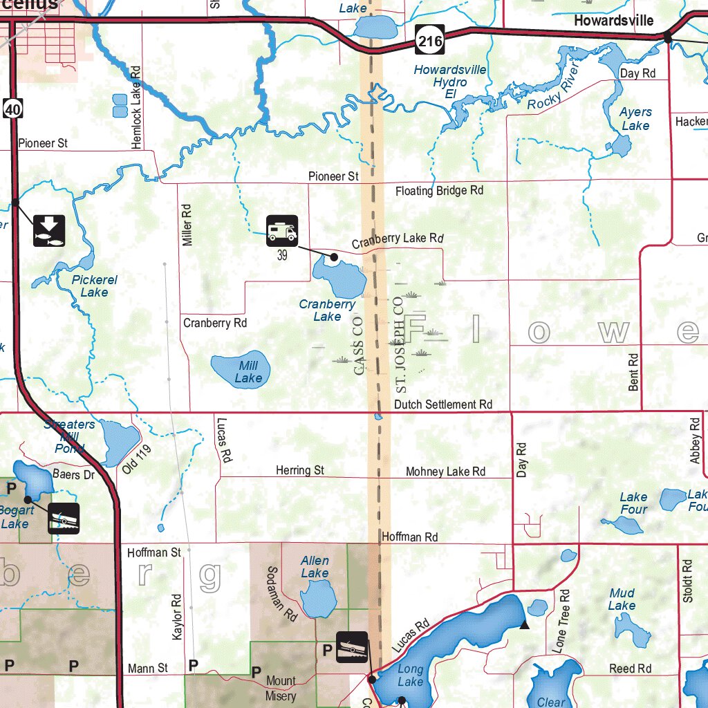 Southern MI All-Outdoors Atlas & Field Guide pg. 152-153 Map by ...