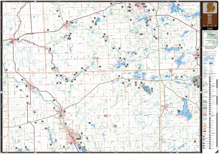 Southern MI All-Outdoors Atlas & Field Guide pg. 156-157 Map by ...