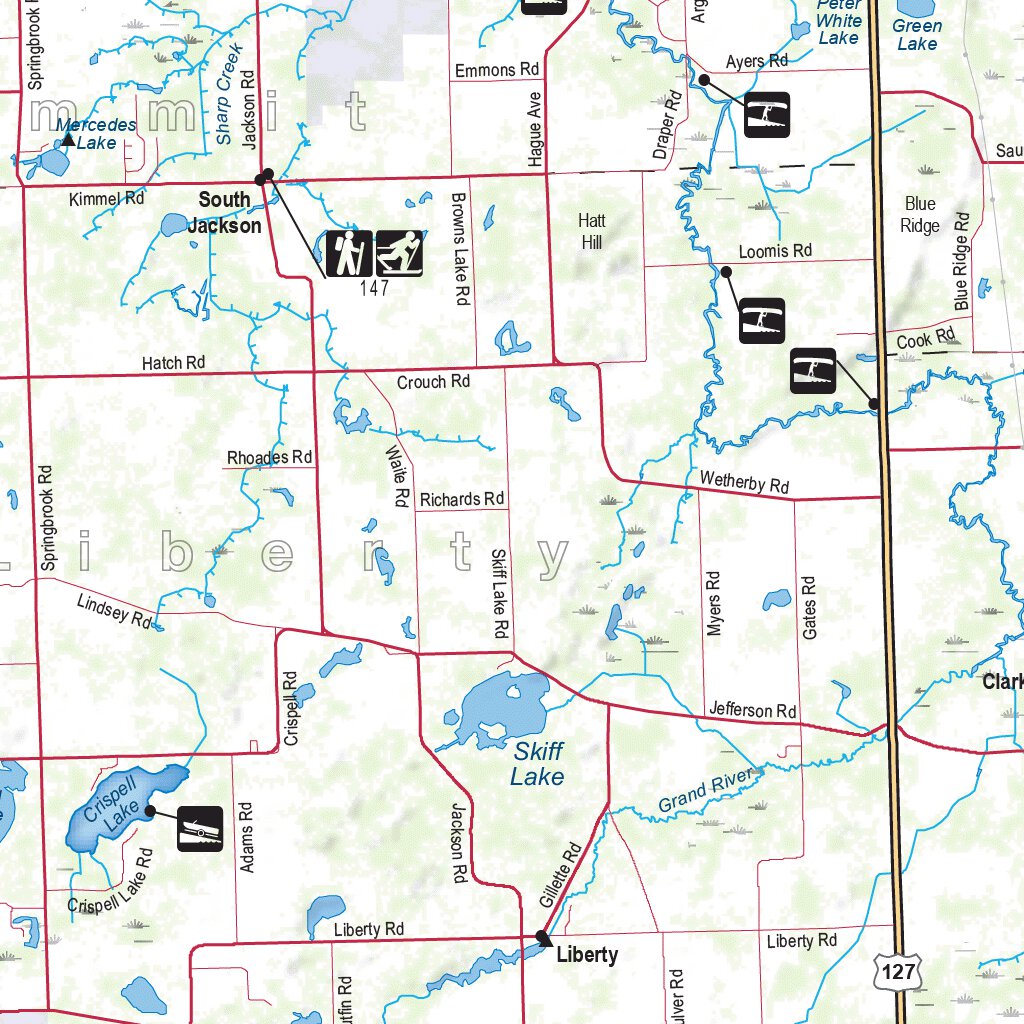 Southern MI All-Outdoors Atlas & Field Guide pg. 156-157 Map by ...