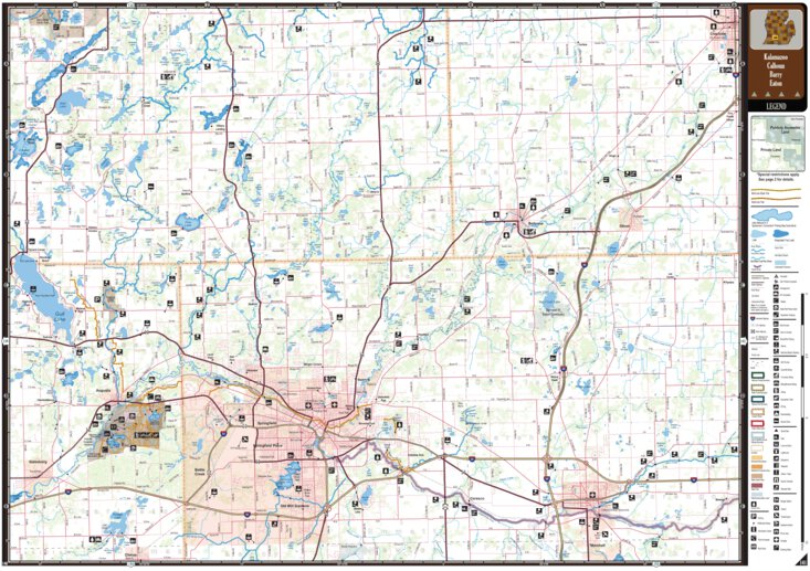 Southern MI All-Outdoors Atlas & Field Guide pg. 140-141 Map by ...
