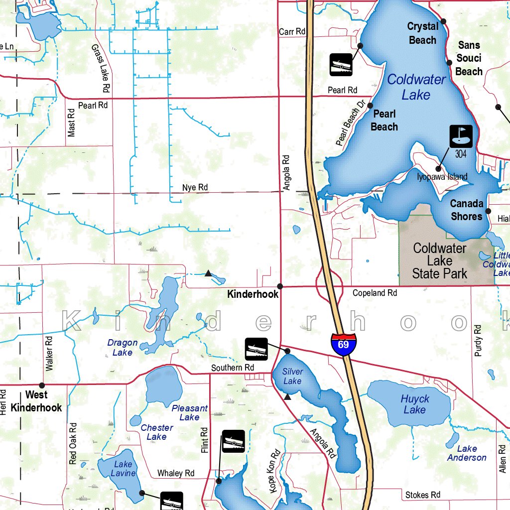Southern MI All-Outdoors Atlas & Field Guide pg. 166-167 Map by ...