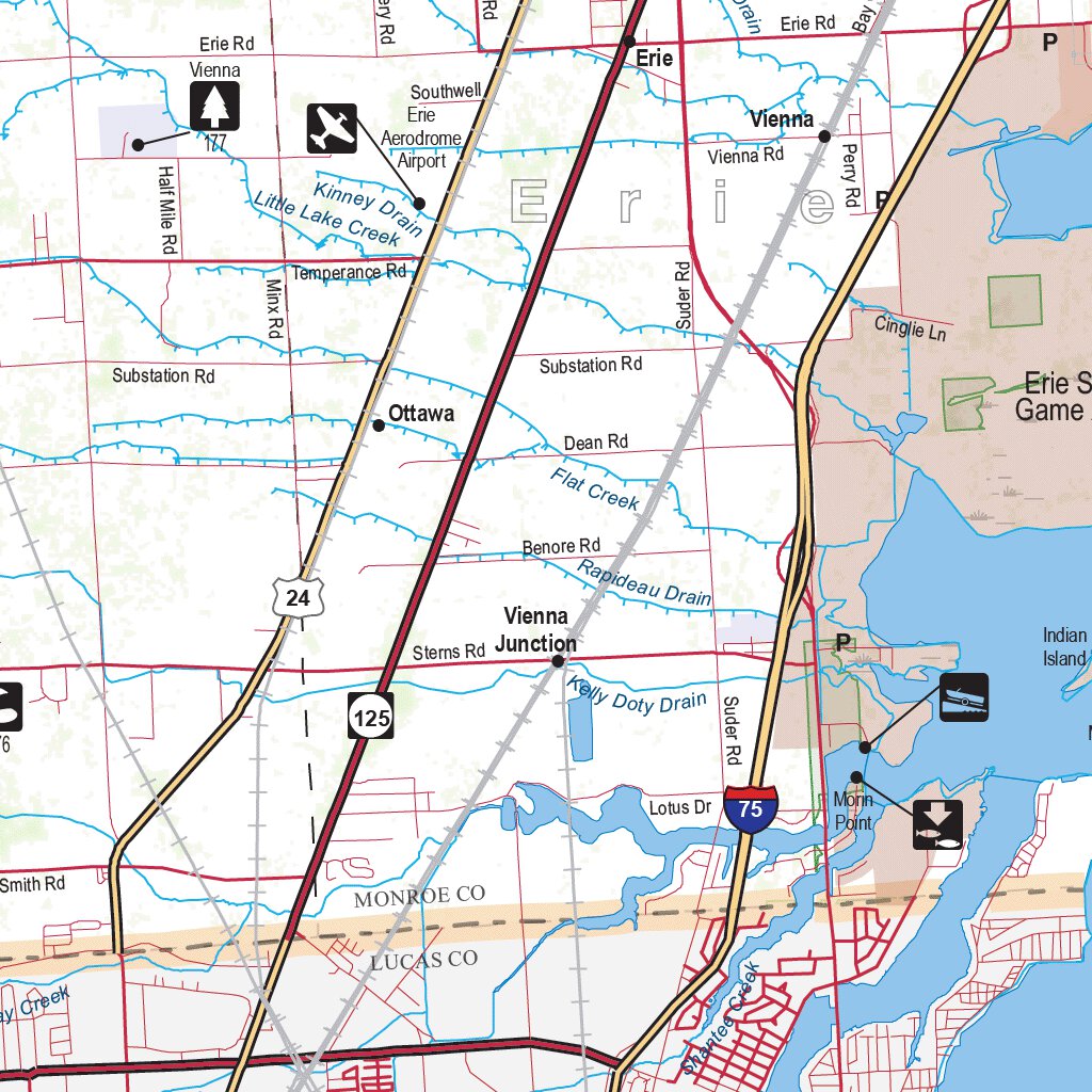 Southern MI All-Outdoors Atlas & Field Guide pg. 172-173 Map by ...