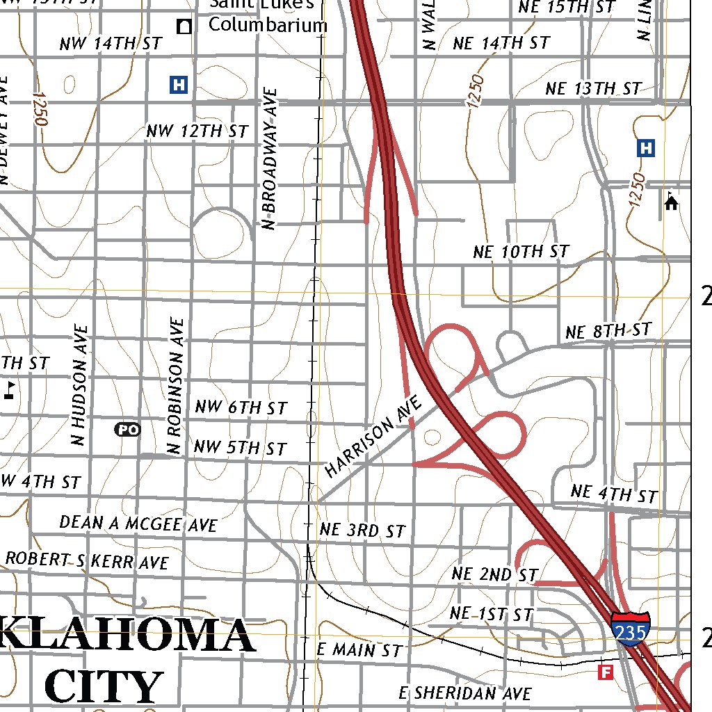 Oklahoma City, OK (2018, 24000-Scale) Map by United States Geological ...
