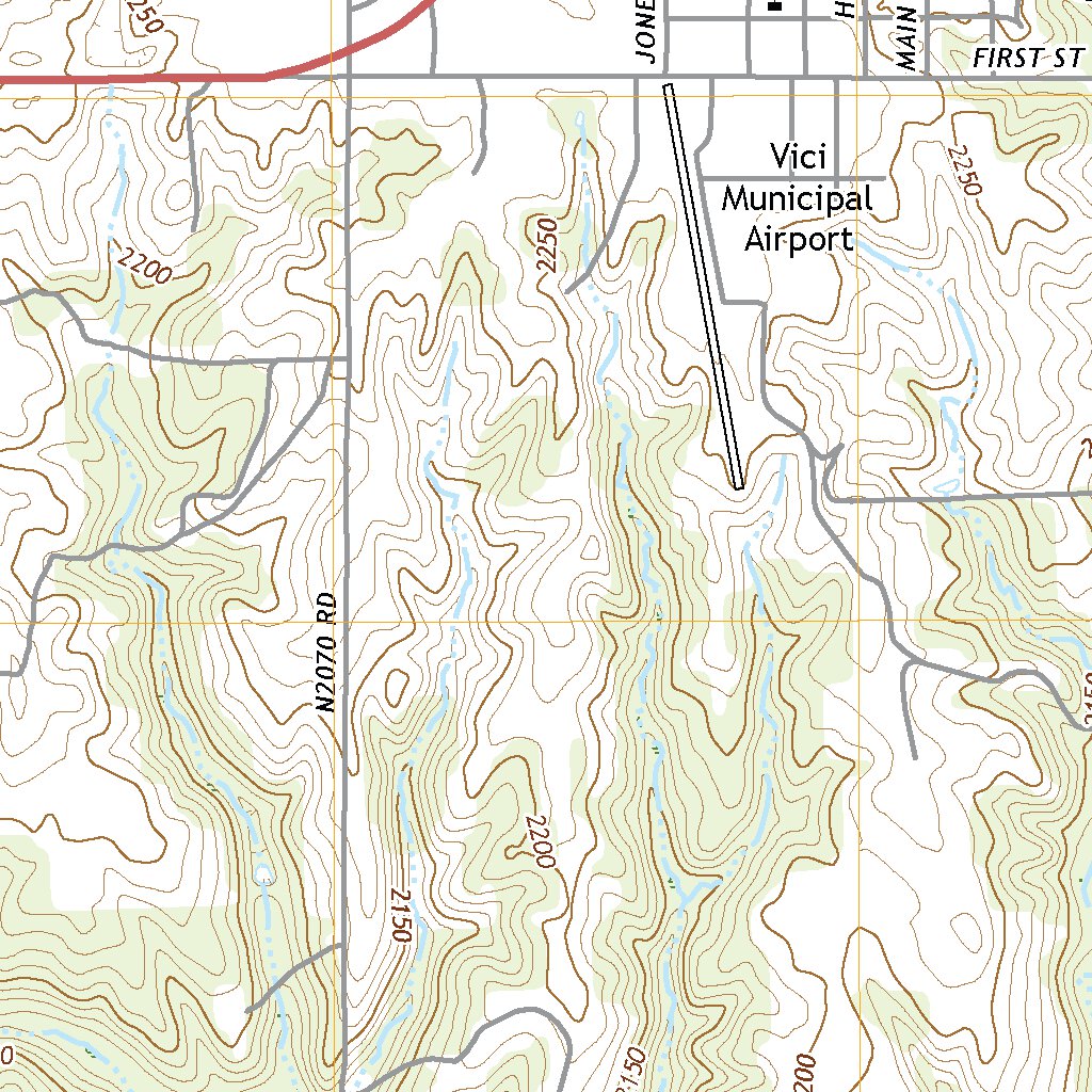 Vici, OK (2018, 24000-Scale) Map by United States Geological Survey ...