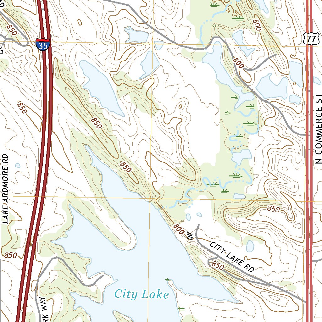 Ardmore West, OK (2018, 24000-Scale) Map by United States Geological ...