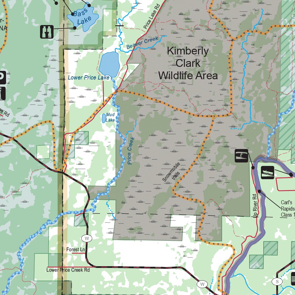 Northern WI All-Outdoors Atlas & Field Guide pg. 102-103 Map by ...