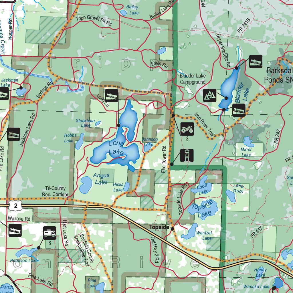 Northern WI All-Outdoors Atlas & Field Guide pg. 064-065 Map by ...