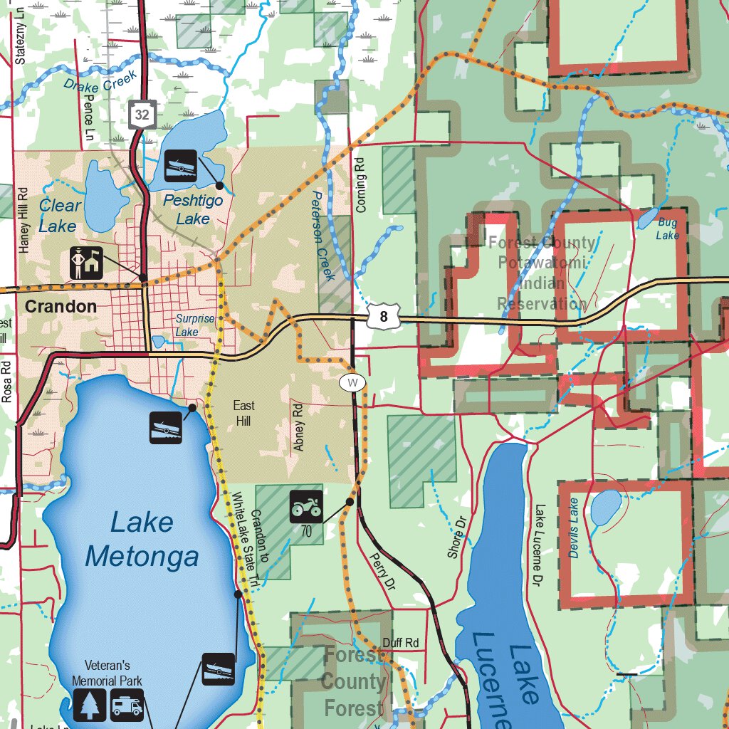 Northern WI All-Outdoors Atlas & Field Guide pg. 108-109 Map by ...