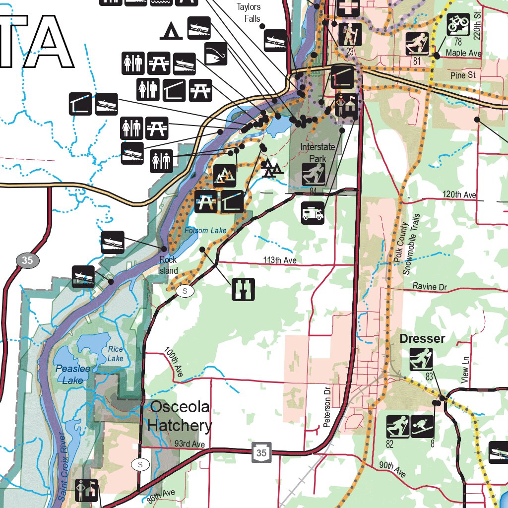 Northern WI All-Outdoors Atlas & Field Guide pg. 114-115 Map by ...