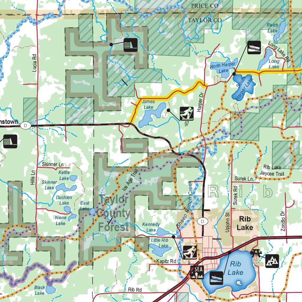 Northern WI All-Outdoors Atlas & Field Guide pg. 122-123 Map by ...