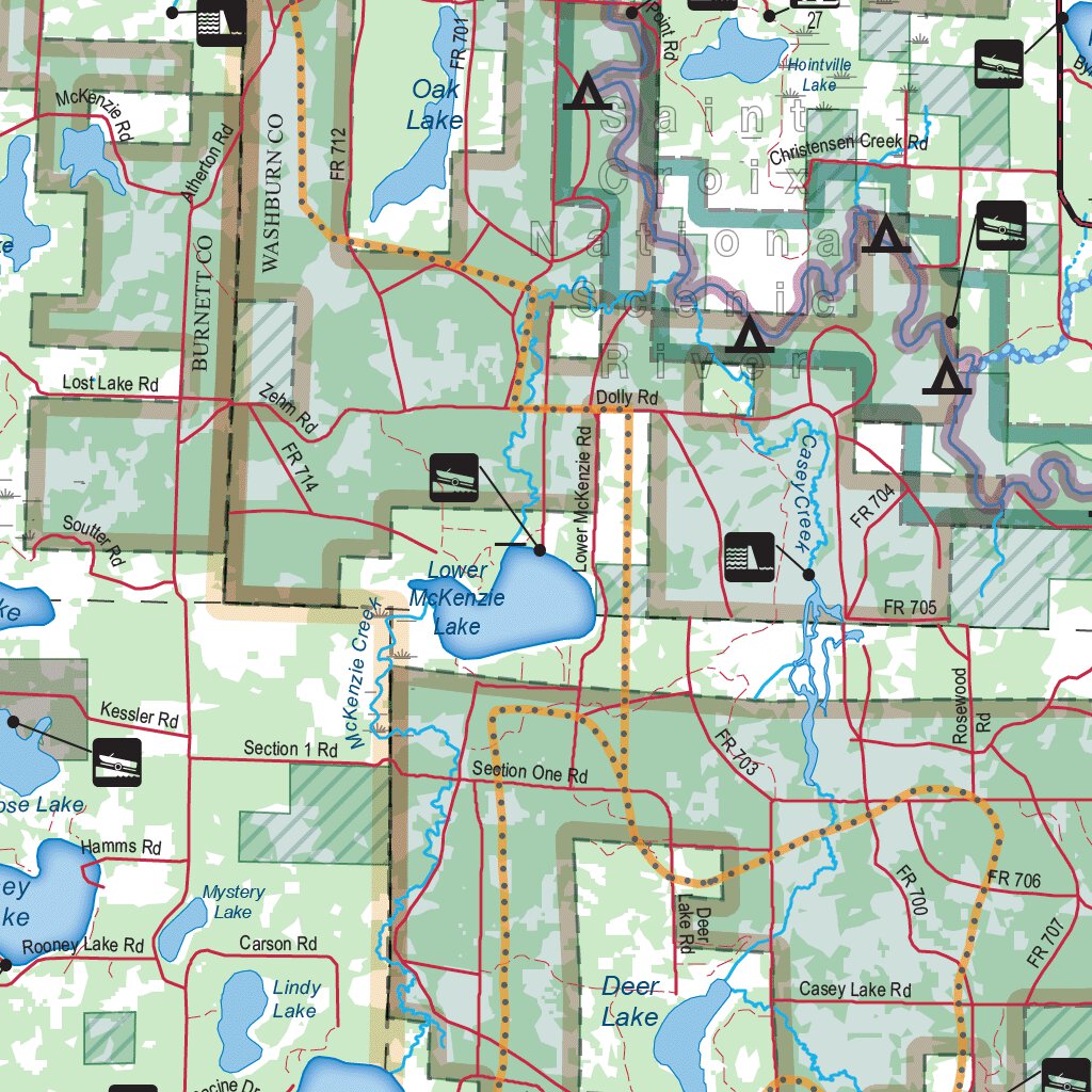 Northern WI All-Outdoors Atlas & Field Guide pg. 082-083 Map by ...