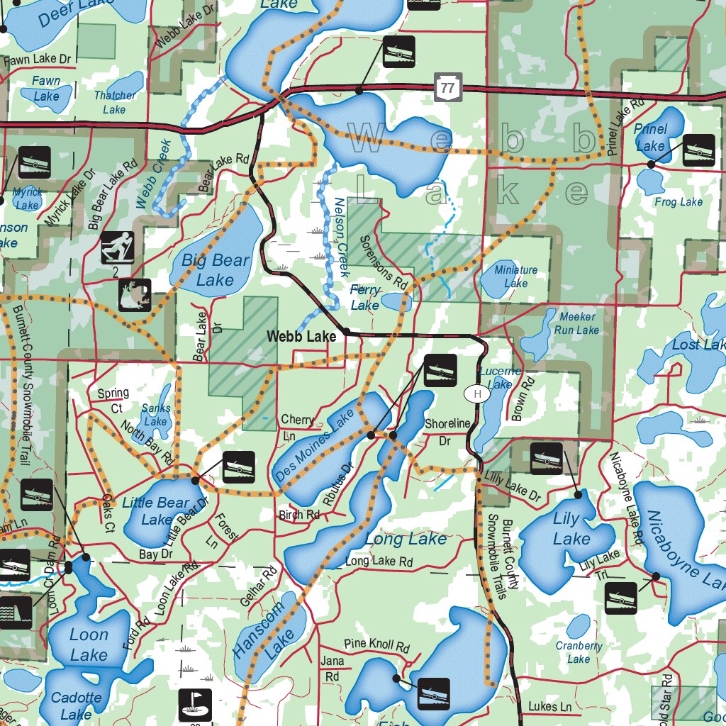 Northern WI All-Outdoors Atlas & Field Guide pg. 082-083 Map by ...