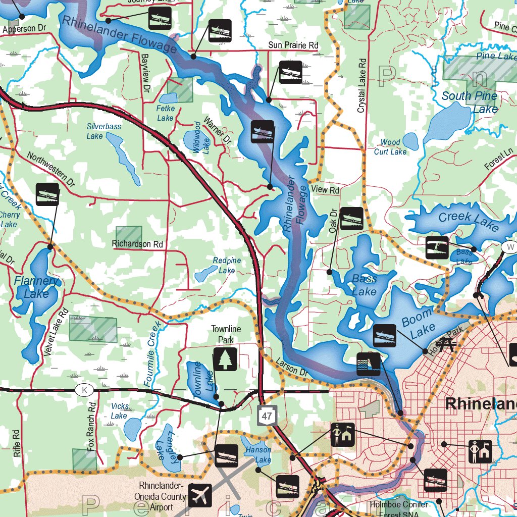 Northern WI All-Outdoors Atlas & Field Guide pg. 106-107 Map by ...