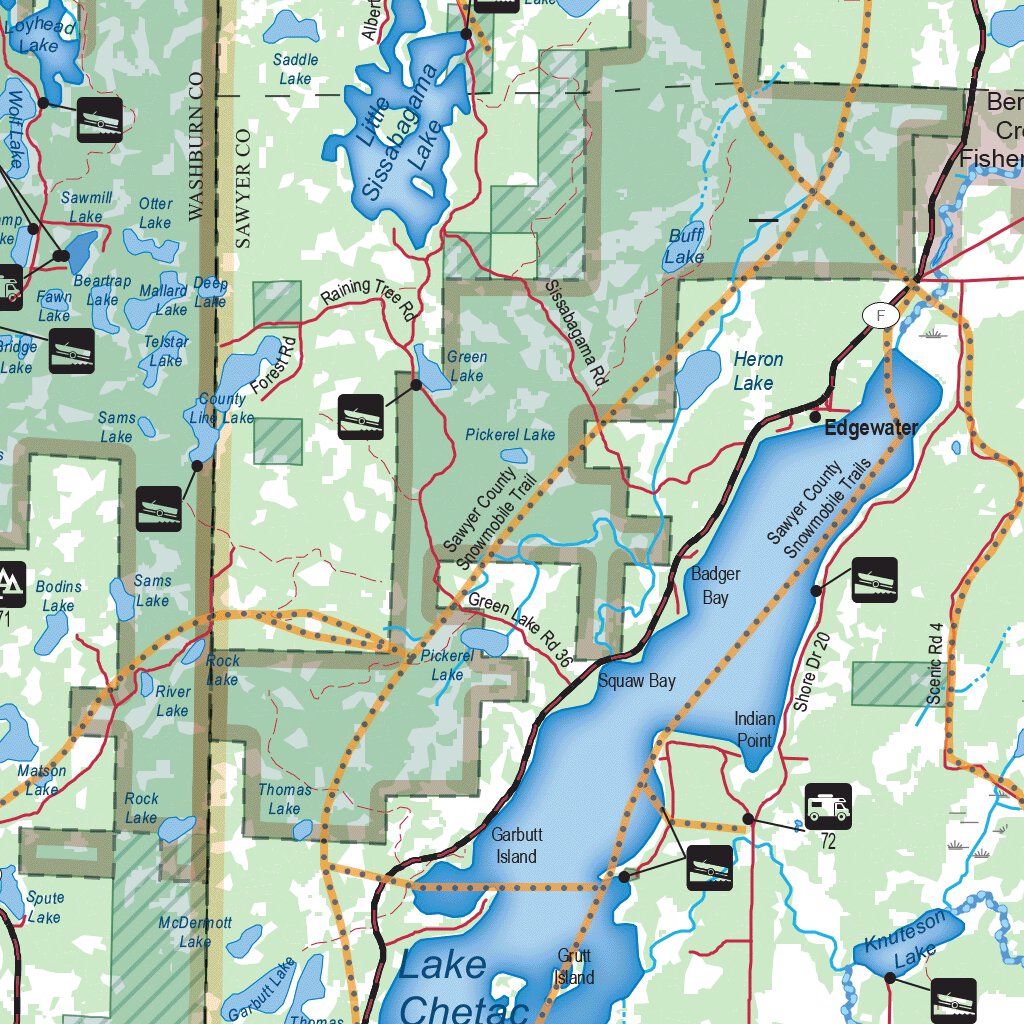Northern WI All-Outdoors Atlas & Field Guide pg. 100-101 Map by ...