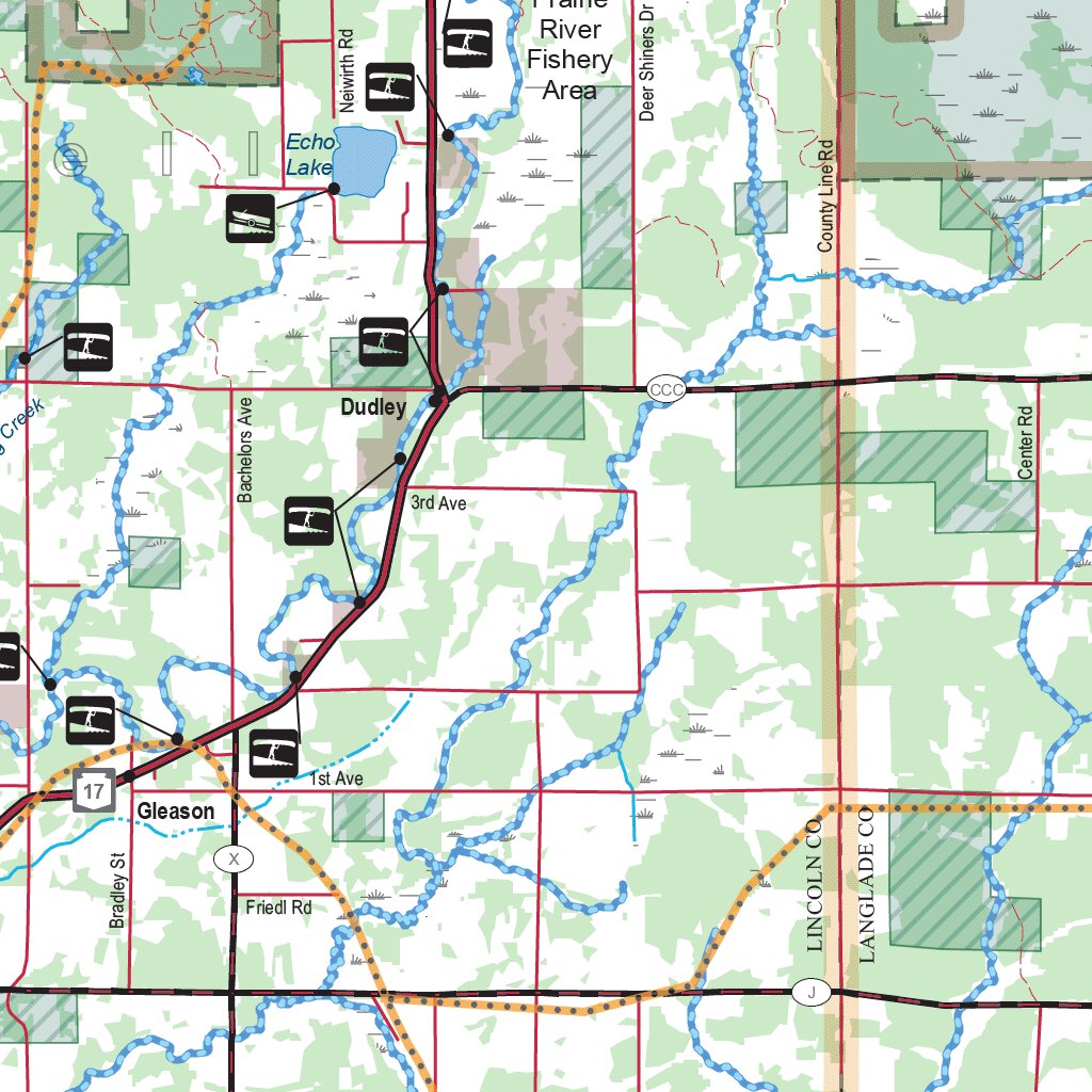 Northern WI All-Outdoors Atlas & Field Guide pg. 124-125 Map by ...