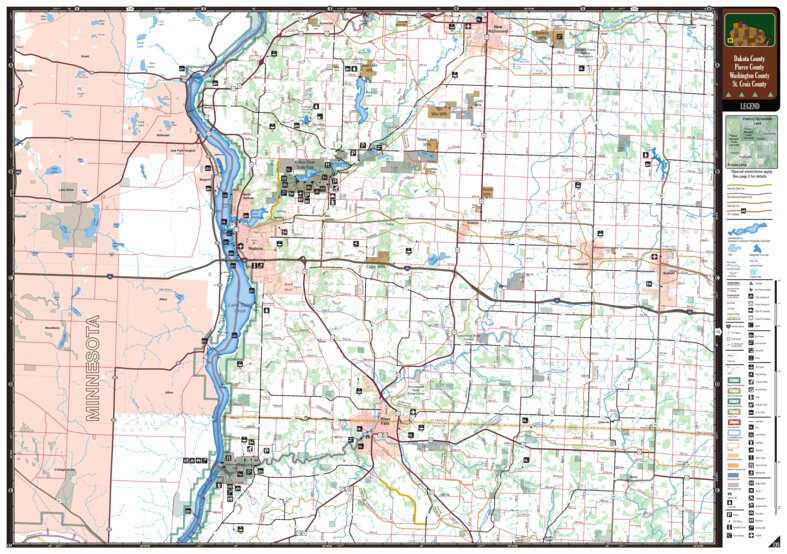 Northern WI All-Outdoors Atlas & Field Guide pg. 134-135 Map by ...
